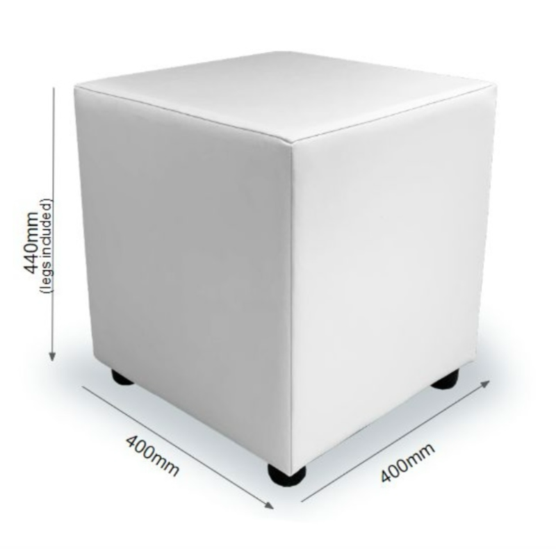 Customer own fabric cube seating | Footstools Direct