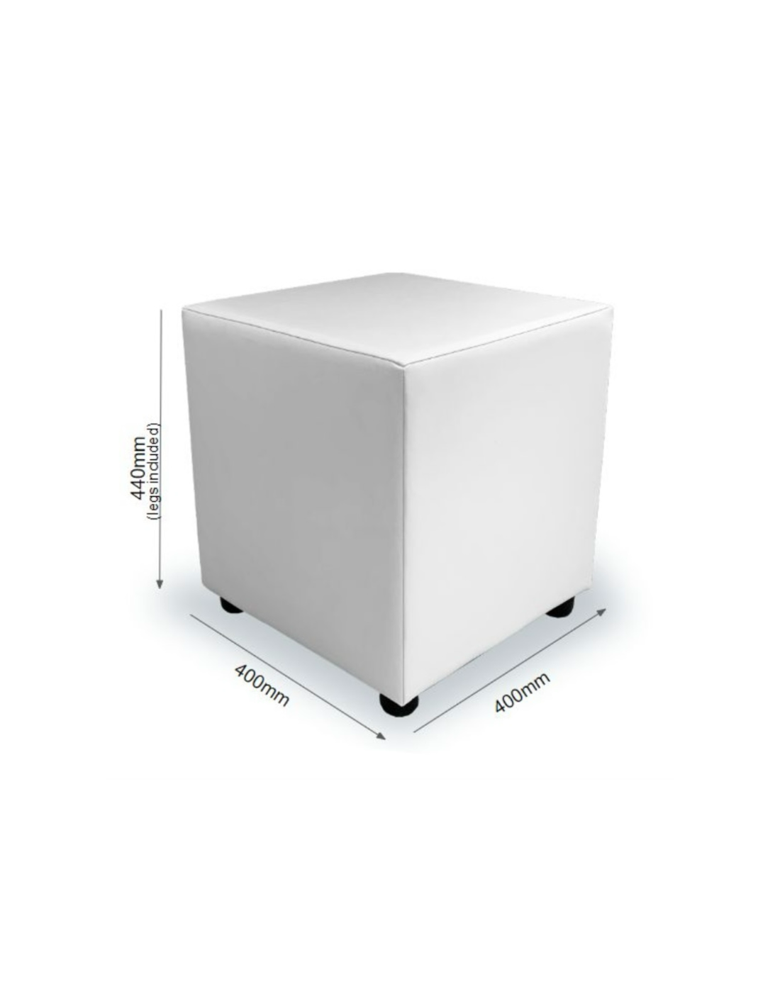 Customer own fabric cube seating | Footstools Direct